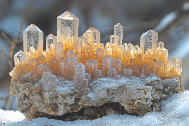 Organic Crystalline Patterns Resembling Icicle Formations Showcase ...