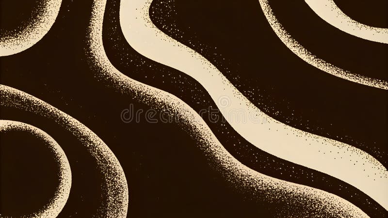 Organic Curved Abstract Blob Design with Textured Patterns for Artistic ...