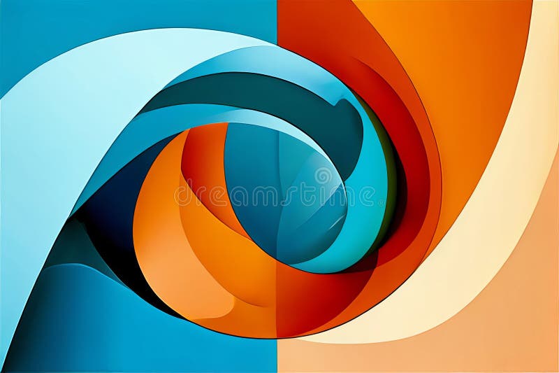 Organic Curves and Geometric Angles Juxtaposed Complementary Col Stock ...