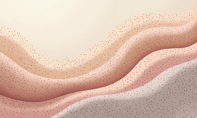 Organic Curves in Soft Pastel Tones with Subtle Dotted Patterns Stock ...