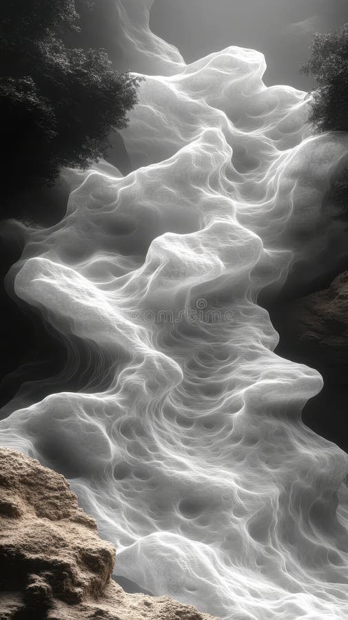 Organic 3D Shapes with Layered, Fluid Textures and Visible Depth ...