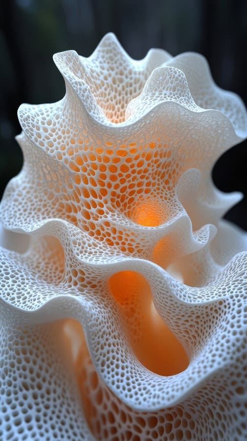 Organic 3D Shapes with Layered, Fluid Textures and Visible Depth ...