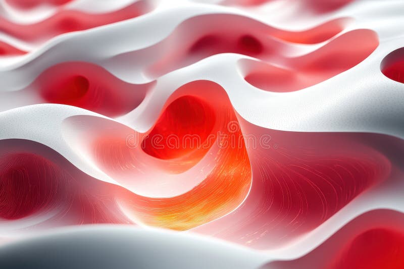 Organic 3D Shapes with Layered, Fluid Textures and Visible Depth ...