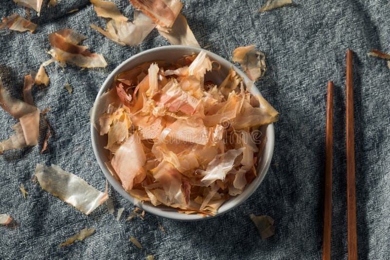 Organic Dried Japaense Dried Bonito Flakes Stock Photo - Image of dashi ...