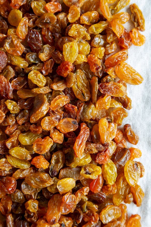 Organic Dried Raisins, Top View. Flat Lay, Overhead Stock Image - Image ...