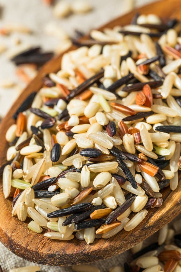 Organic Dry Asian Wild Rice Stock Image - Image of basmati, cereal ...
