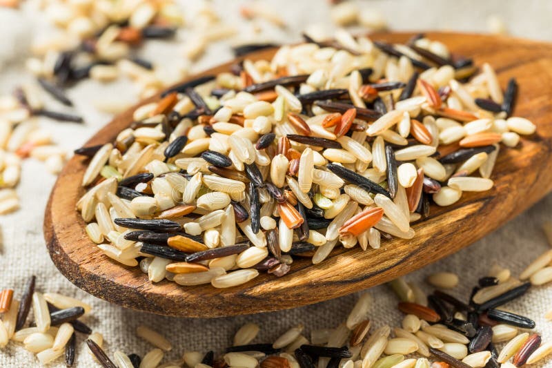 Organic Dry Asian Wild Rice Stock Image - Image of white, food: 367674799