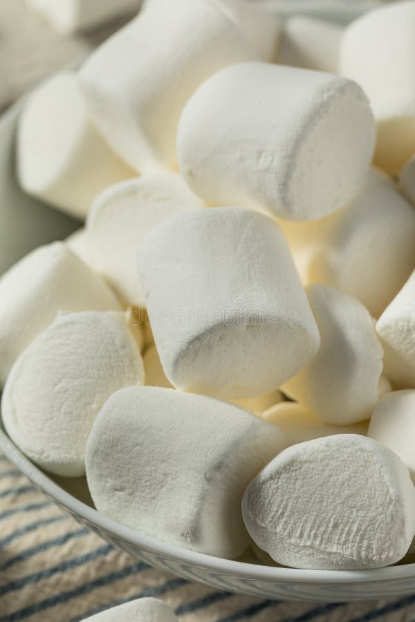 Organic Dry Big White Marshmallows Stock Image - Image of sweet ...