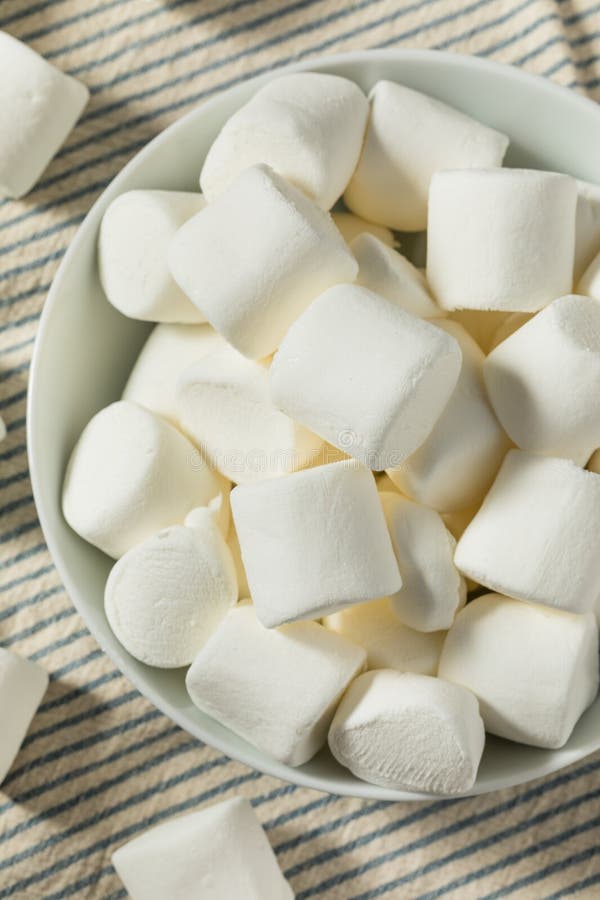 Organic Dry Big White Marshmallows Stock Photo - Image of yummy, sugar ...