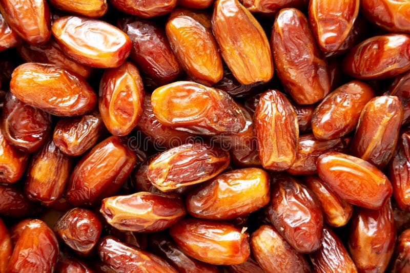 Organic Dry Deglet Nour Dates Stock Image - Image of mediterranean ...