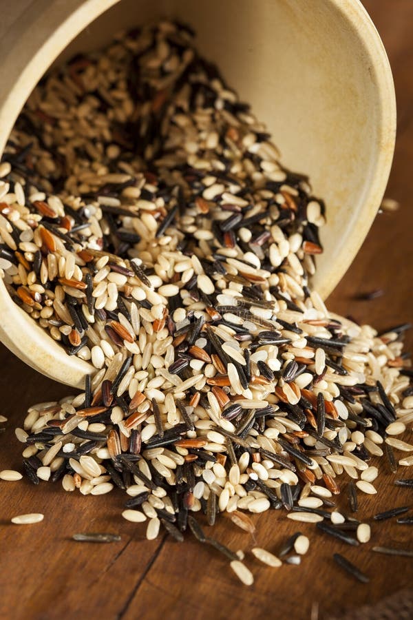 Multi Grain Rice Mix Isolated on White Stock Image - Image of group ...