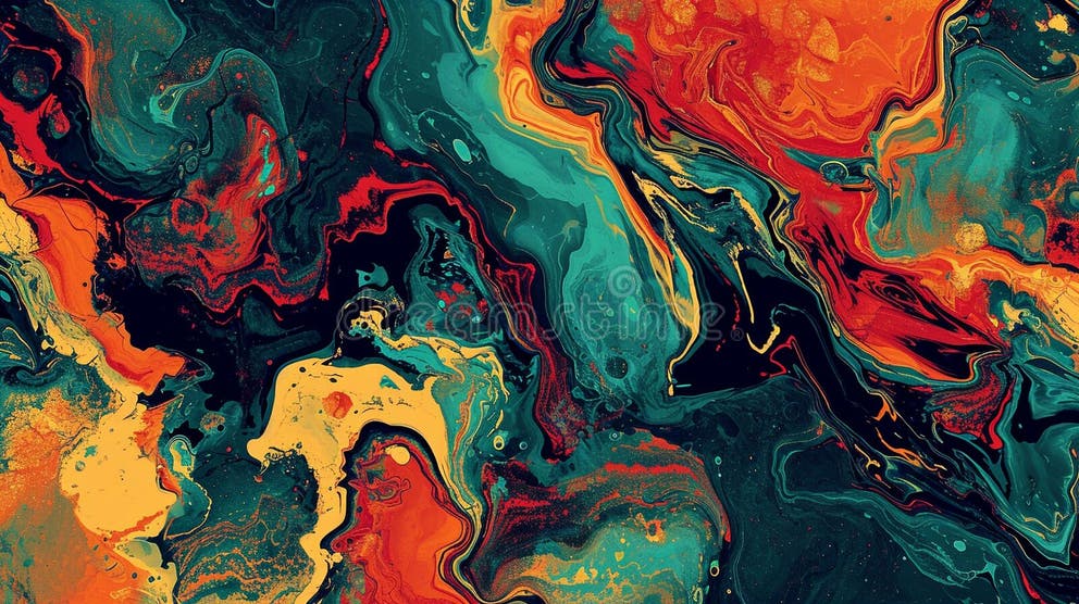 Organic Dynamic Pattern, Colorful Texture for Print, Natures S Dynamism ...