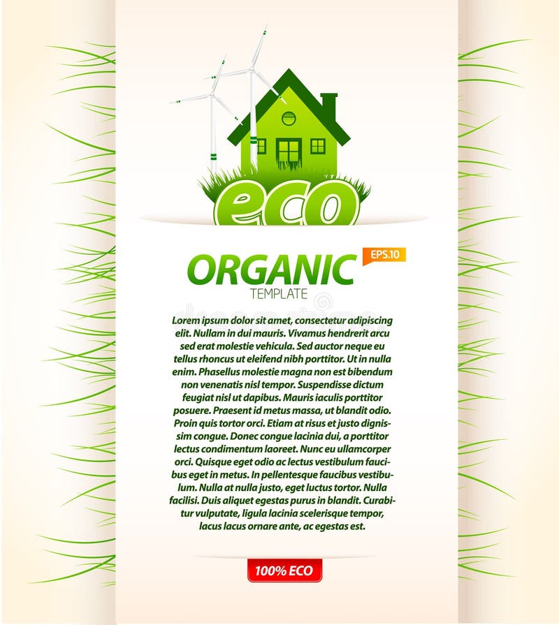 Green Eco Web Template Layout Stock Vector - Illustration of business ...