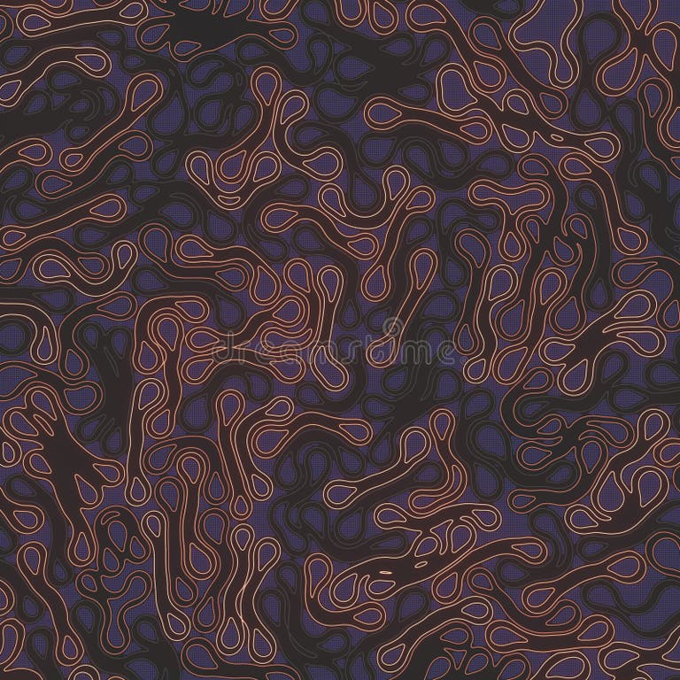 Organic Elastic Forms Abstract 3d Rendering Art Background. Digital ...