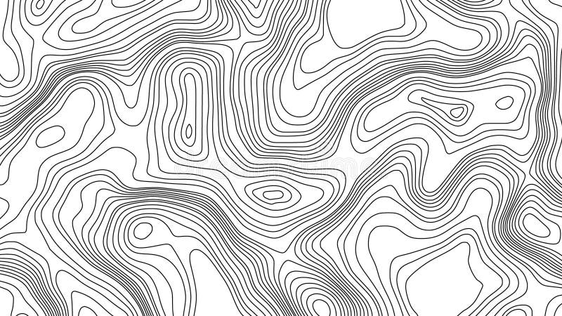 Contour Line Landscape Art Background Stock Image - Image of smooth ...