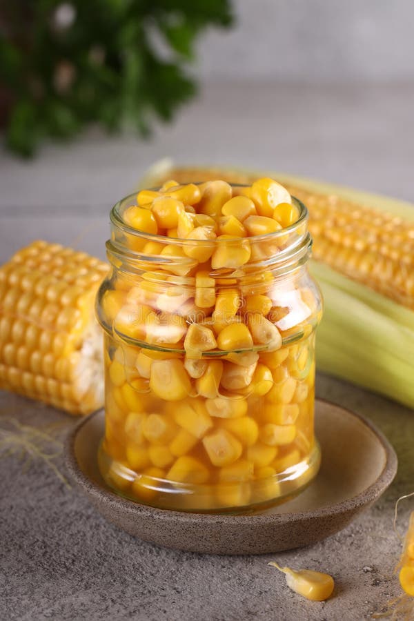 Organic food canned corn stock image. Image of healthy - 254550265