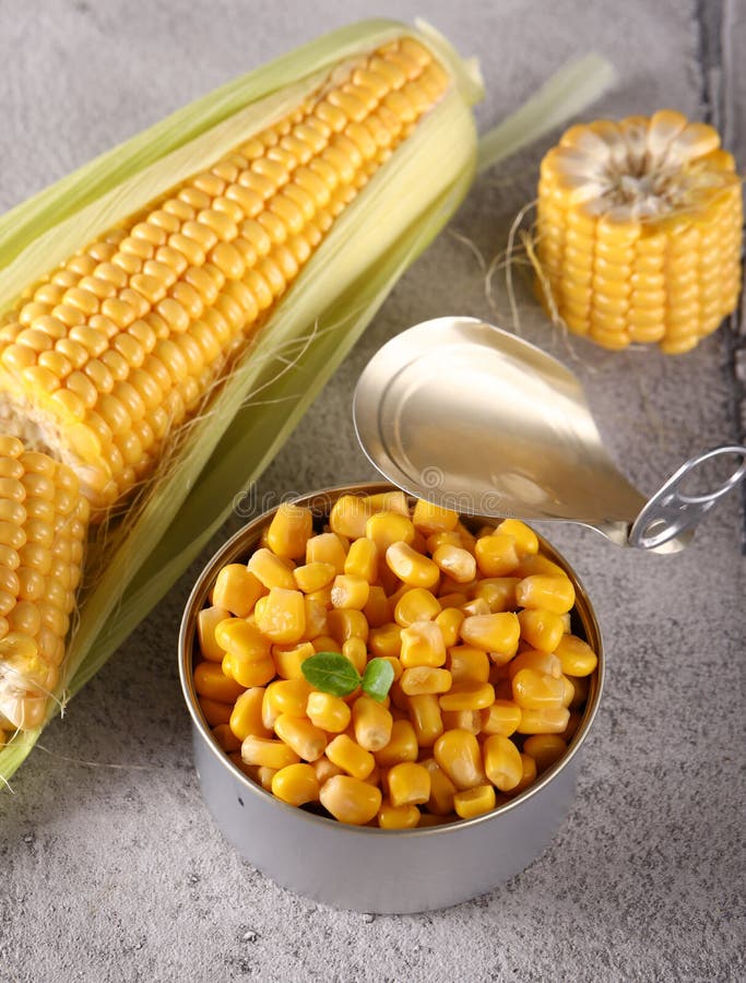 Organic food canned corn stock photo. Image of agriculture - 254550302
