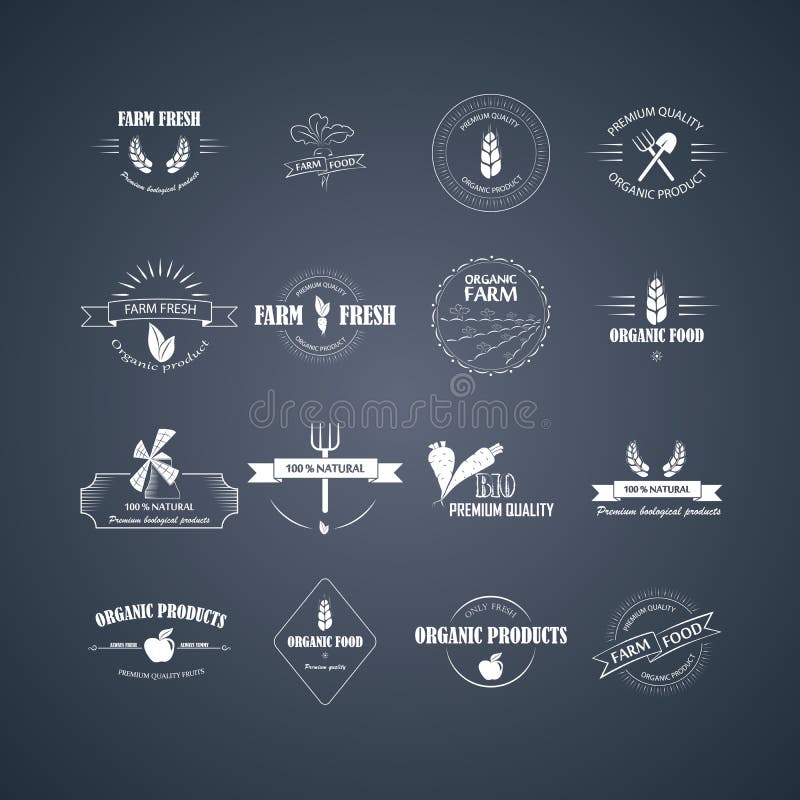 Organic food labels stock vector. Illustration of healthy - 49096676