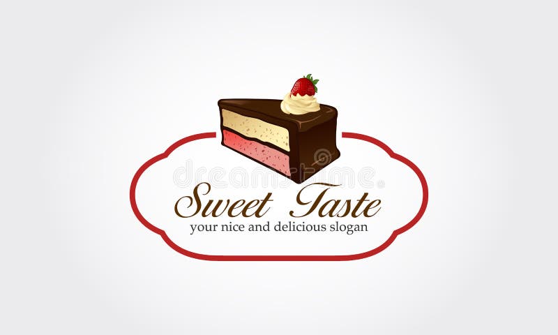 Sweet Taste Vector Logo Template. Stock Vector - Illustration of ...