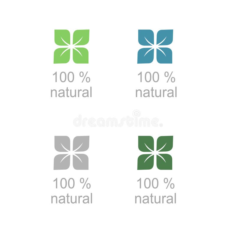 Organic Food Natural Product Badges Labels Stock Vector - Illustration ...