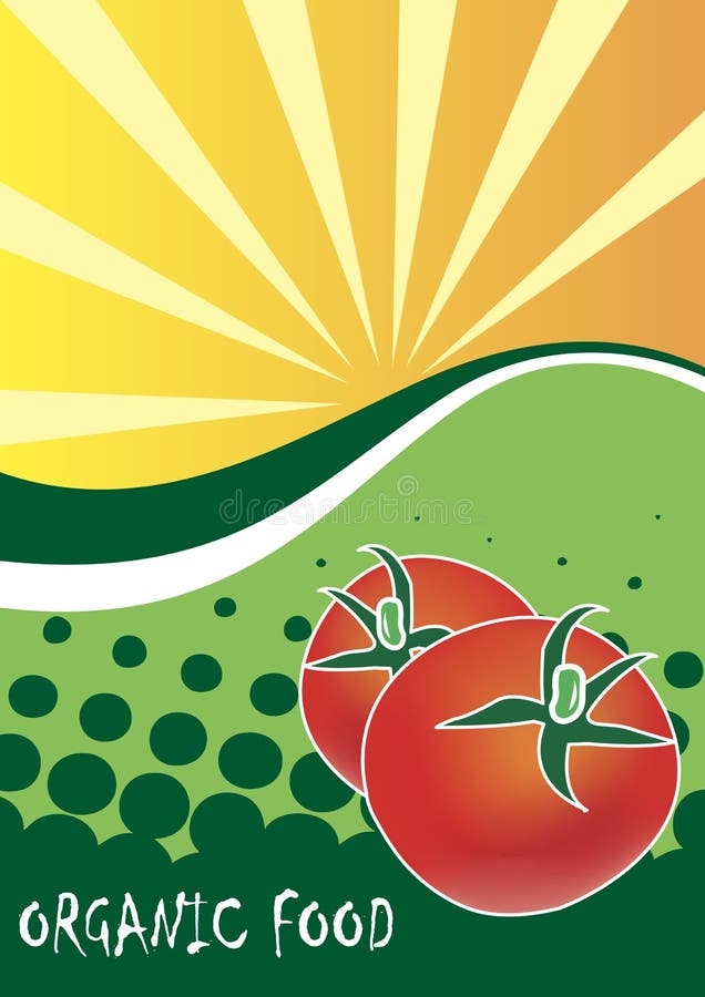Organic food poster stock vector. Illustration of repetition - 82557301