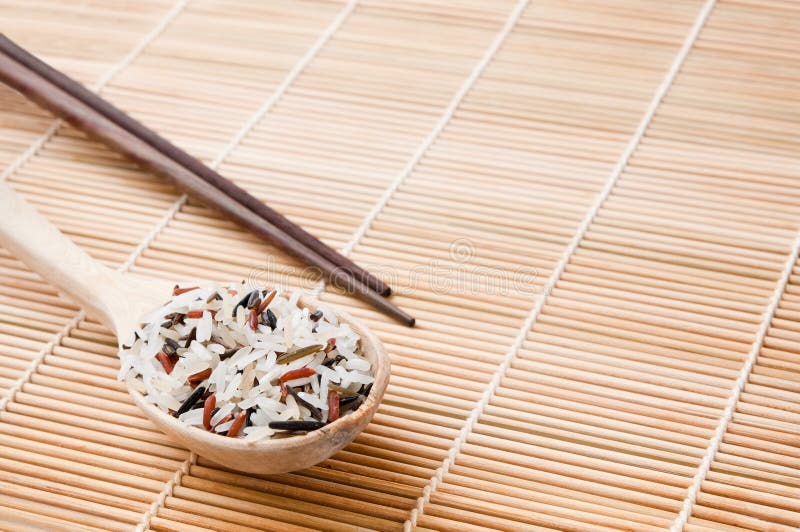 Organic food rice stock image. Image of bamboo, vegetarian - 19636029