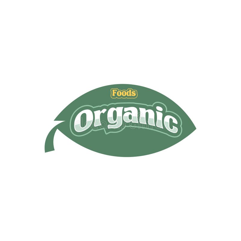 Organic Foods Label Logo stock vector. Illustration of healthy - 361309659