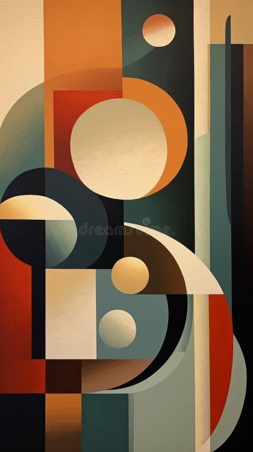 Organic Forms in a Mesmerizing Abstract Composition with Rich Color ...