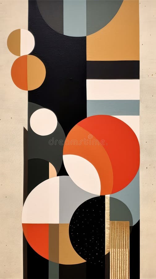 Organic Forms in a Mesmerizing Abstract Composition with Rich Color ...