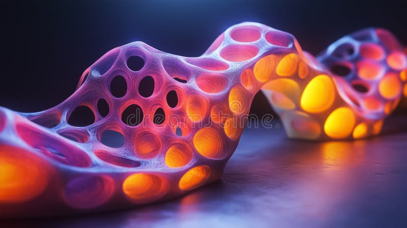 Organic Forms Undulate Gracefully, Echoing Intricate Molecular ...