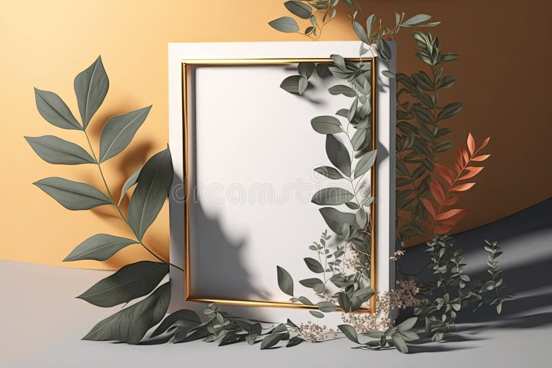 Organic Frame Aesthetic Simple Modern Frame Vintage Frame Stock ...