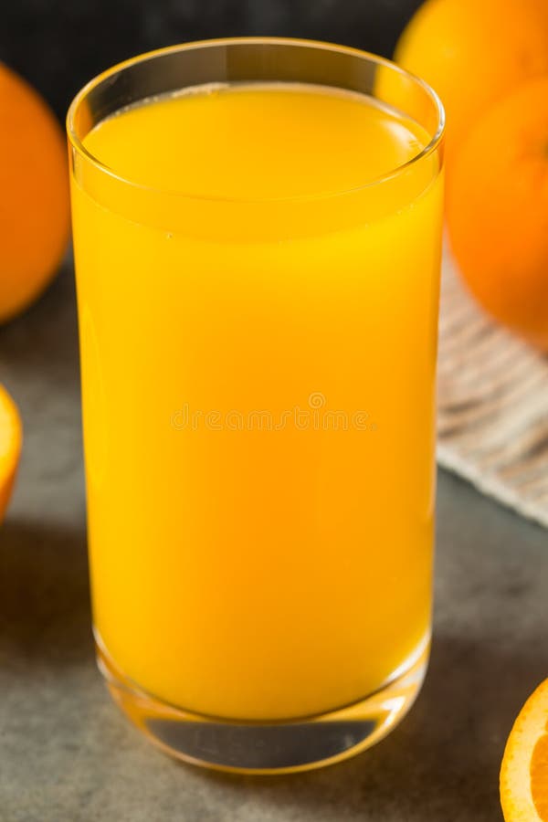Organic Fresh Squeeze Orange Juice Stock Image - Image of vitamin, food ...