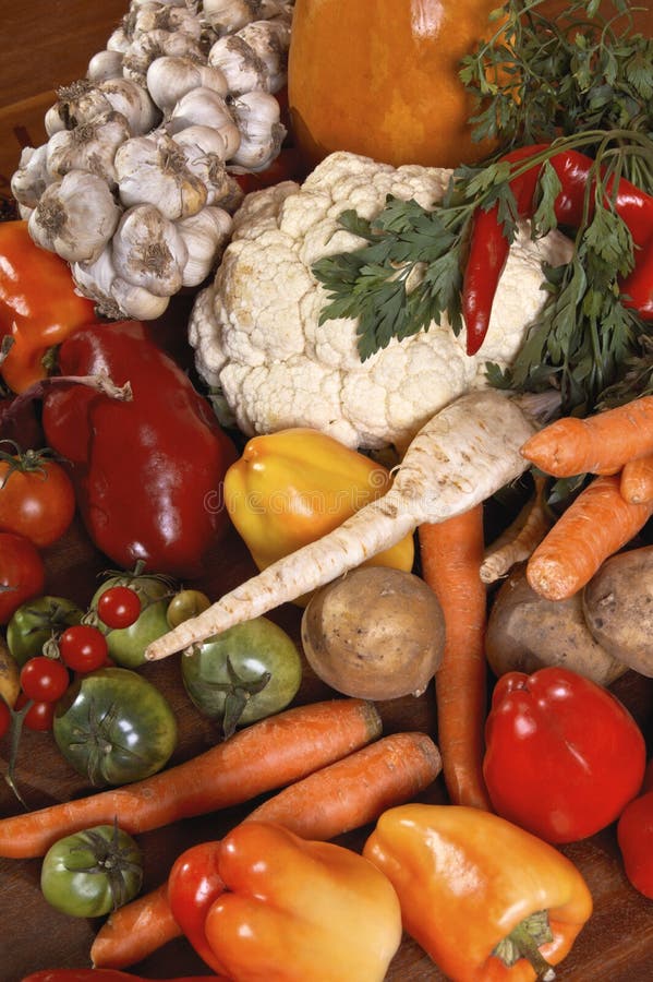 Organic Fresh Vegetables from the Garden. Stock Image - Image of ...