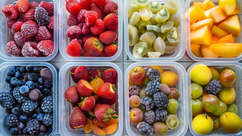 Organic Fruit Freezing stock illustration. Illustration of preparation ...