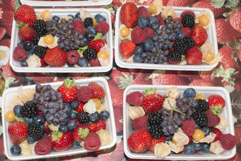 Organic Fruit and Vegetable: Soft Fruit Stock Photo - Image of farm ...