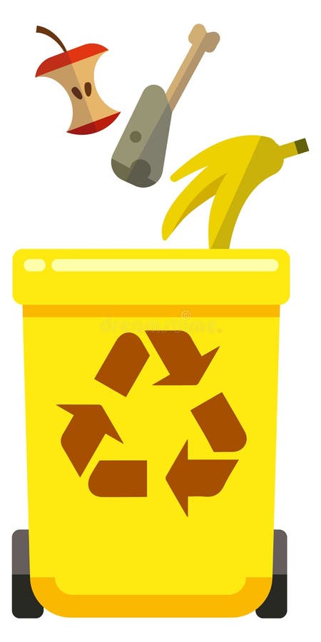 Trash Recycle Garbage Waste Vector Icons Stock Vector - Illustration of ...