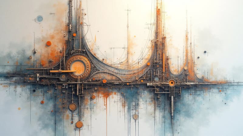 Organic Geometry: the Harmonious Union of Nature and Structure Stock ...