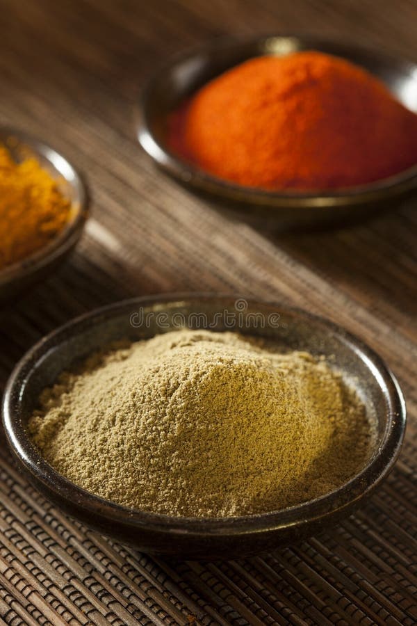 Organic Gourmet Hot Ground Spices Stock Image - Image of condiment ...