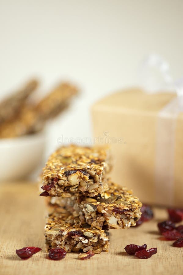 Organic granola bars stock photo. Image of cranberry - 45641558