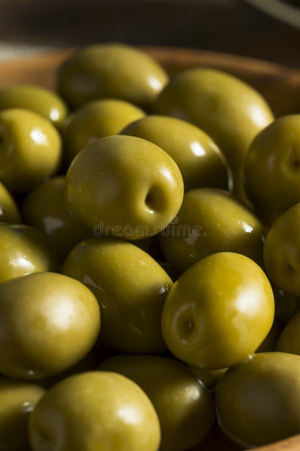 Organic Greek Green Olives stock photo. Image of diet - 100418864