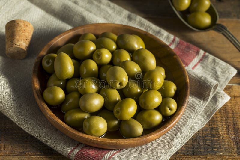 Organic Greek Green Olives stock photo. Image of fresh - 100418882