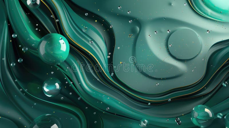Organic Green Abstract Background Inspired by Nature, Ai Generated ...