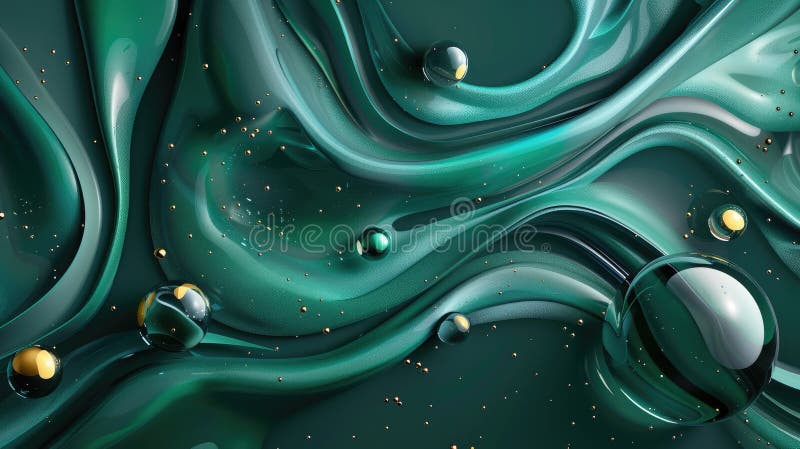 Organic Green Abstract Background Inspired by Nature, Ai Generated ...