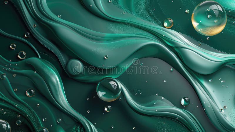 Organic Green Abstract Background Inspired by Nature, Ai Generated ...