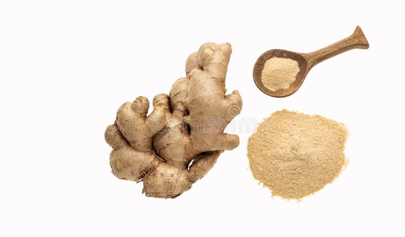 Organic Ground Ginger Root - Zingiber Officinale Stock Photo - Image of ...