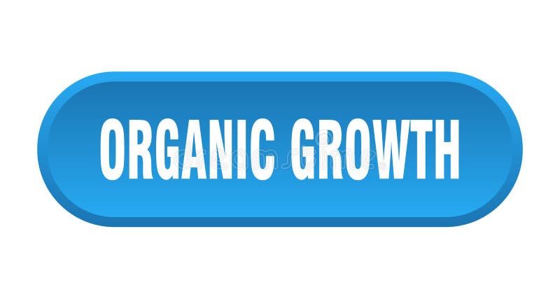 Organic growth button stock vector. Illustration of template - 196830667