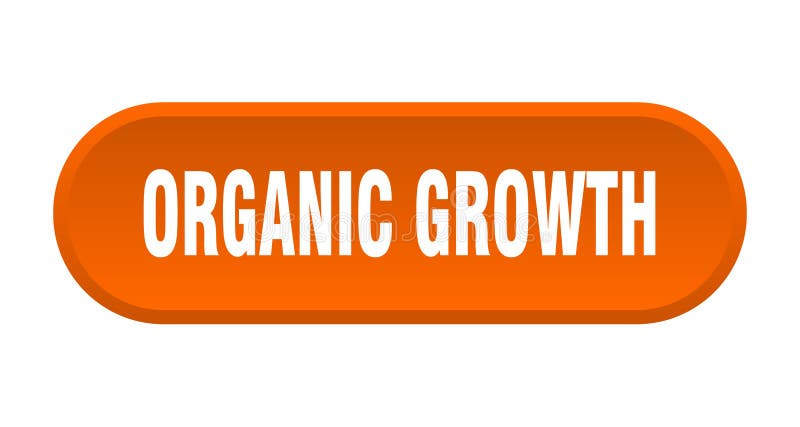 Organic Growth Banner Template. Organic Growth Ribbon Label. Stock ...