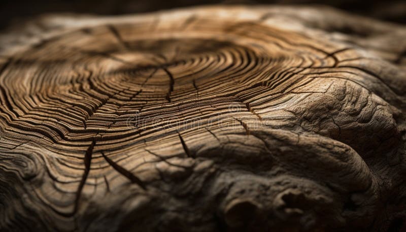 Organic Growth in Concentric Tree Rings, Weathered and Rough Texture ...
