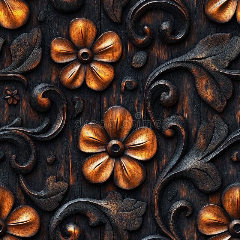 Organic and Handcrafted Wood Textures Stock Illustration - Illustration ...