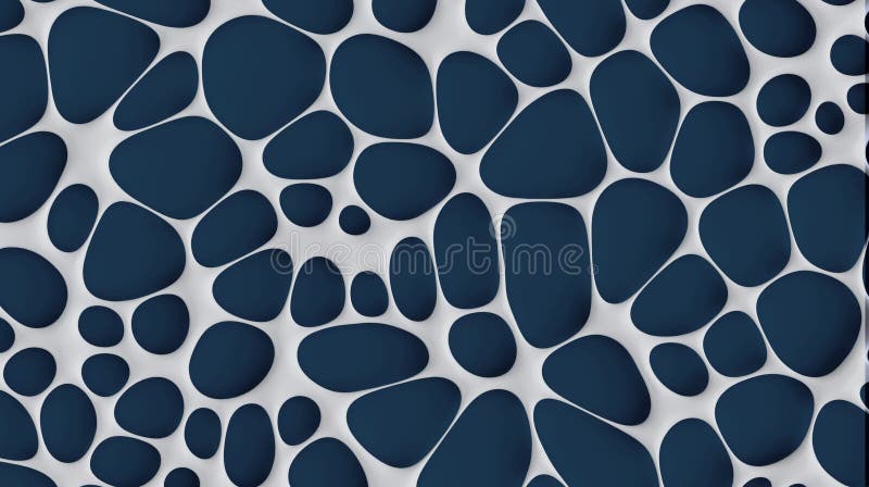 Organic Harmony: Dark Blue Pebbles on a Gentle Canvas Stock ...